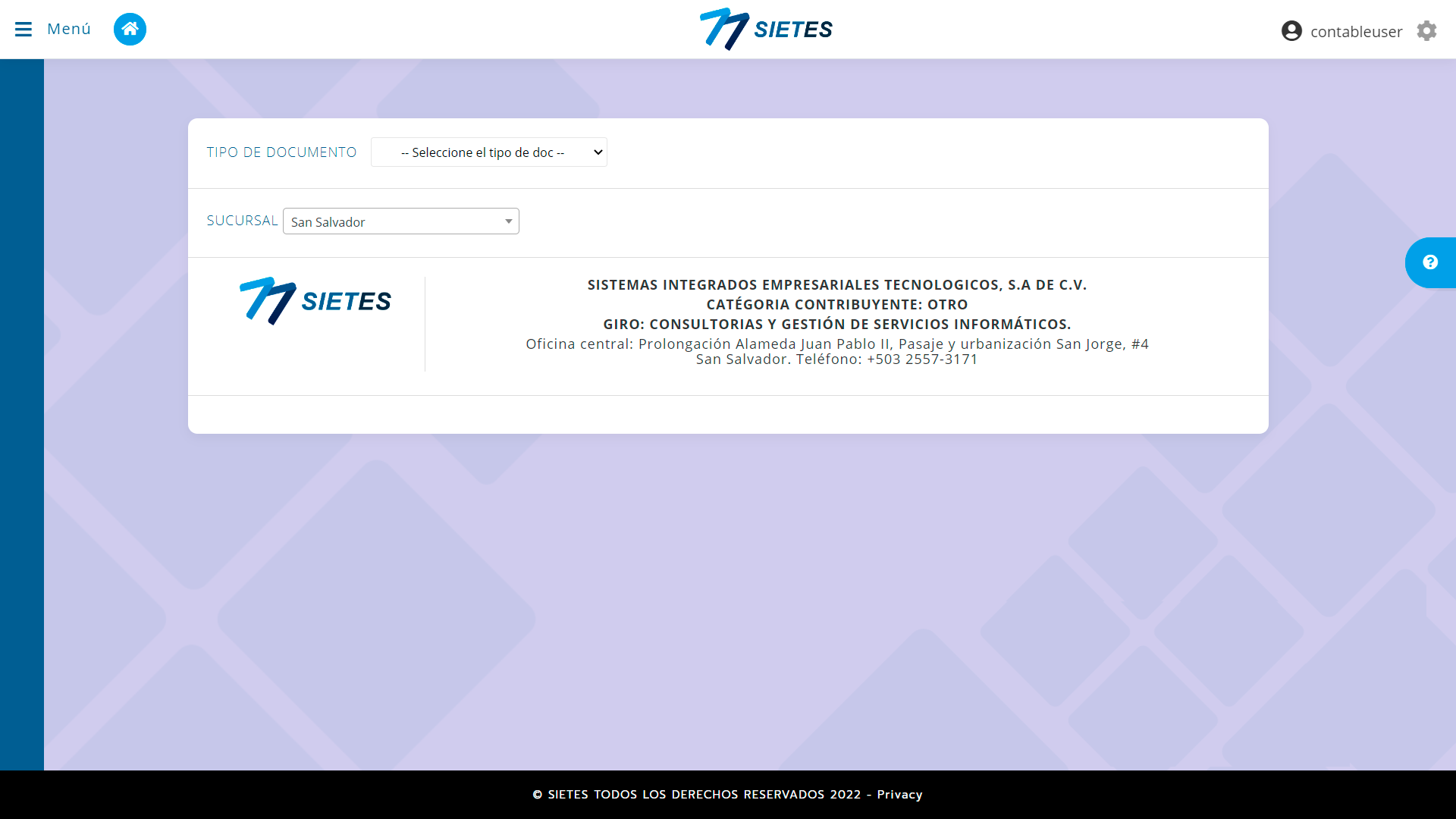 Factura Electrónica - SIETES